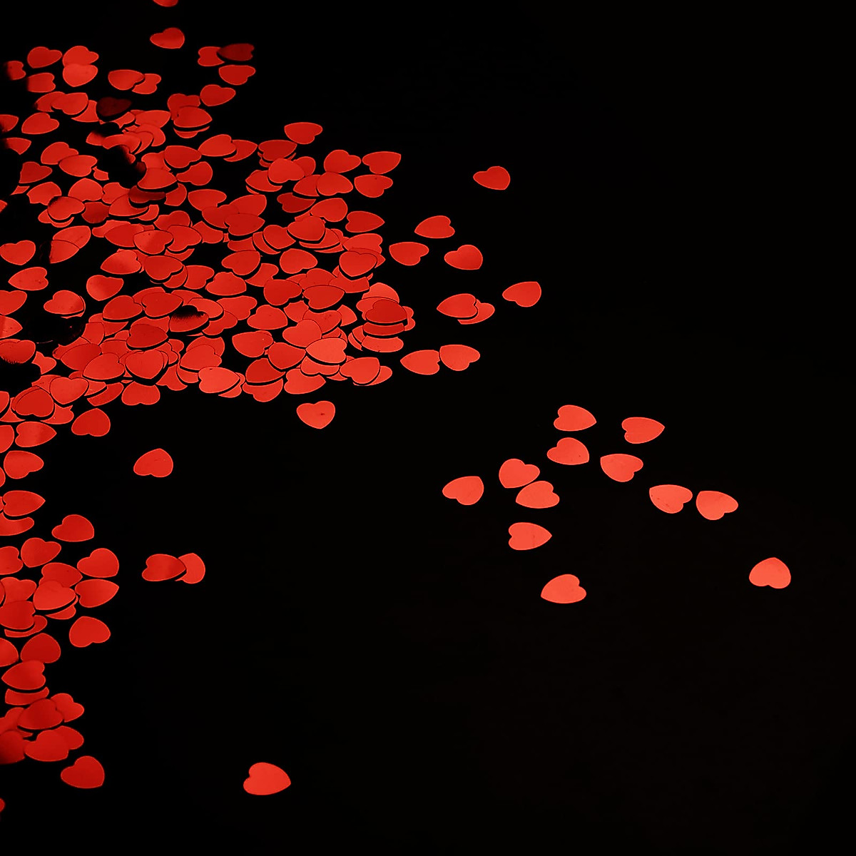 GUZON 60g Red Heart Confetti for Valentine's Day Heart Shaped Table Confetti for Wedding Party Decoration (0.4 Inch)