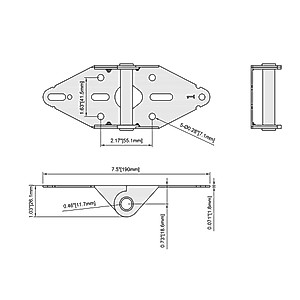 HOME MASTER HARDWARE 1-3/4" Nylon Garage Door Rollers 12 Pack + 4 Pack Garage Door Hinge Heavy Duty 14 Gauge Steel #1
