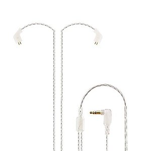 KZ ZST 0.75mm 2 pin Upgrade Silver Plate Replacement Earphones Cable for KZ Earphones (silver)