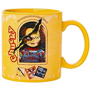 Silver Buffalo Chucky Horror “He Wants You as a Best Friend” Ceramic Mug, 20 Ounces