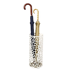 Yamazaki Home Slim Freestanding Umbrella Stand | Steel, Small, White