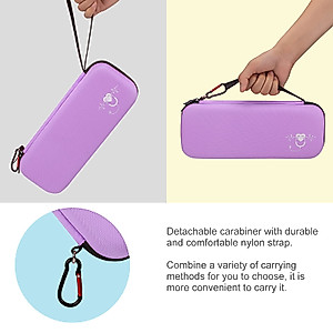 Opoway Stethoscope Carrying Case, Hard Stethoscope Case Compatible for 3M Littmann Classic III, Cardiology IV Diagnostic, MDF Acoustica Stethoscopes and Other Nurse Accessories (Purple)