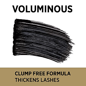 L'Oreal Paris Makeup Voluminous Original Volume Building Mascara with Curved Brush, Black, 2 Count