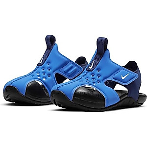 Nike Baby Boy's Sunray Protect 2 (Infant/Toddler) Signal Blue/White/Blue Void/Black 8 Toddler M