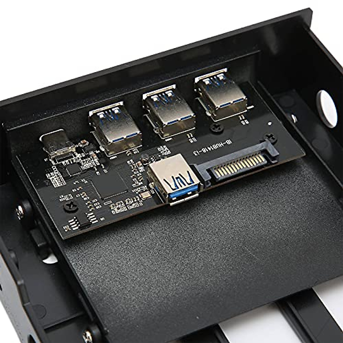 Shanrya USB Front Panel Adapter, 3.5in 5.25in USB1.1 USB2.0 Hot Swap PC Expansion Board Internal USB Hub for Home for School for Office