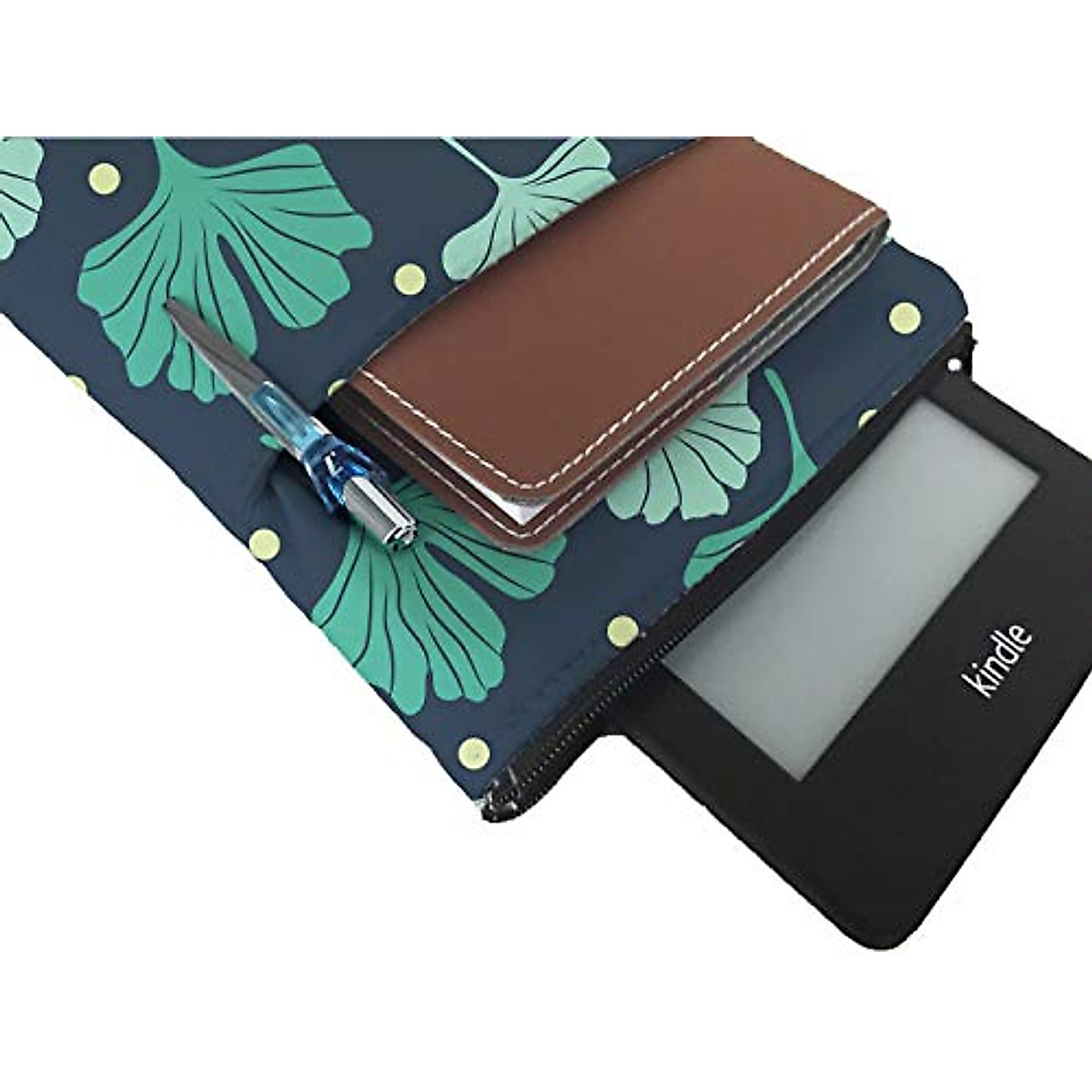 Gingko Book Sleeve - Book Cover for Hardcover and Paperback - Book Lover Gift - Notebooks and Pens Not Included