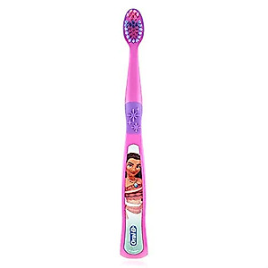 Oral-B Princess Toothbrush for Little Girls, Children 3+, Extra Soft (Characters Vary) - Pack of 2