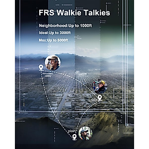 Qniglo Walkie Talkies for Adults/Kids, Rechargeable Walkie Talkies Long Range with 22 FRS Channels, VOX 2 Way Radios with LED Flashlight for Hiking Camping Trip Adventure(Bluegreen)