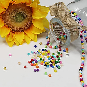 Tibaoffy Size 6/0 Crafts Glass Seed Beads 4mm Tiny Pony Beads Assorted Kit with Organizer Box for Jewelry Making (48 Assorted Multicolor Set, Total About 7200pcs)