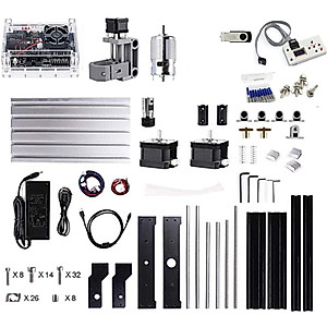 CNCTOPBAOS 1610 PRO CNC Milling Machine,with GRBL Offline Controller,3 Axis Desktop DIY Mini CNC Router Kit Engrave Carving PVC,PCB,Acrylic,Wood Cutting Engraving Machine CNC1610 Pro