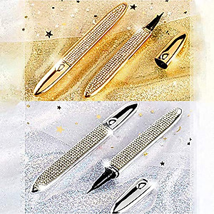 NewBang 3 Pcs Liquid Eyeliner Pen, Upgraded Self-adhesive Long-Lasting Waterproof Eyelash Glue Pen, No Magnetic, Black, Black, Clear