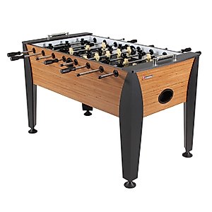 Atomic Pro Force 56" Foosball Table with Internal Ball Return and Ball Entry, Leg Levelers, and Heavy-Duty Legs