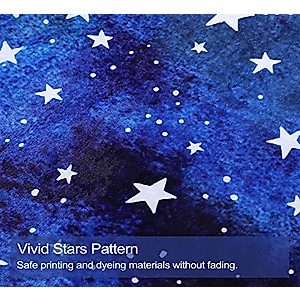 Stars Fleece Throw Blanket, Jewel Blue Starry Sky Plush Throw Blanket Love Gifts Blanket for Women Super Soft Bed Sofa Chair Throw for Kids and Adults (47" x 60")