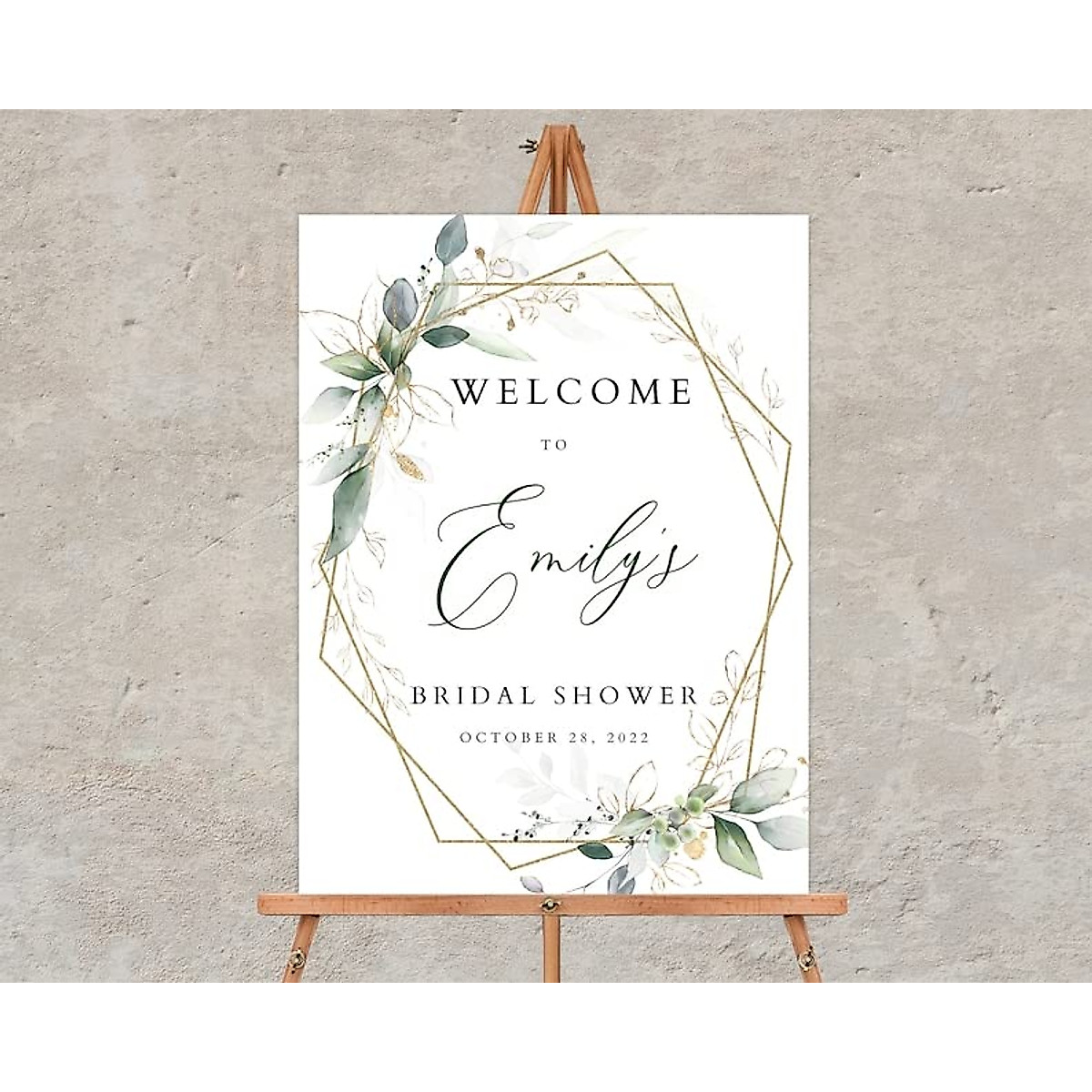 Bridal Shower Sign, Greenery Welcome Sign, Bridal Shower Welcome Sign, Bridal Shower Home Decor, Bridal Shower Banner, Welcome Yard Sign for Indoor and Outdoor Use