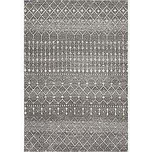 nuLOOM Moroccan Blythe Area Rug, 4' x 6', Dark Grey