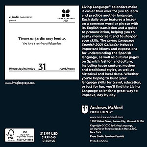 Living Language: Spanish 2021 Day-to-Day Calendar