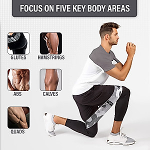 TROTH Resistance Bands Set - Resistance Band Women, Booty Exercise Band, Resistance Bands Set Men, Home Gym Strength Training Equipment, Fitness Accessories for Pilates, Squat, Yoga & Pull Up Workout