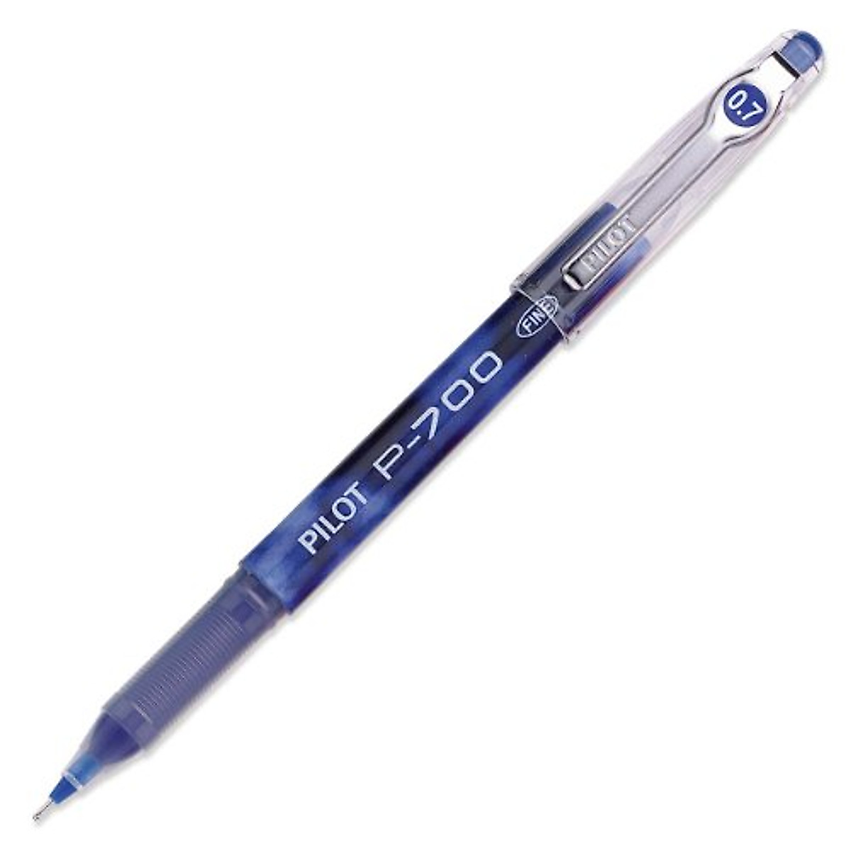 PILOT Precise P-700 Gel Ink Rolling Ball Stick Pens, Fine Point, Blue Ink, 12-Pack (38611)