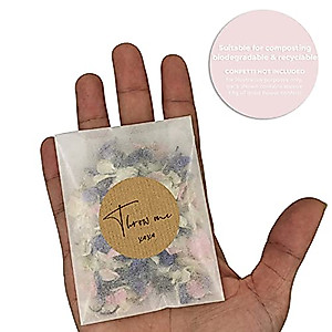 XOandQuin 105 x Throw Me Eco Friendly Kraft Brown Rustic Wedding Confetti Toss Kits