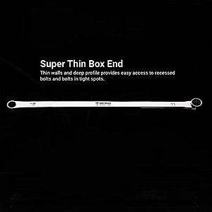 Capri Tools 1/2 x 9/16 in. 0 Degree Offset Extra Long Box End Wrench (CP11800-12916)