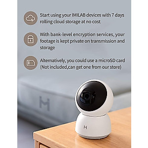 IMILAB Indoor Security Camera, C20 WiFi 1080P Surveillance IP Camera for Pet/Nanny/Baby Monitor, with Human Tracking, Night Vision, 2-Way Audio