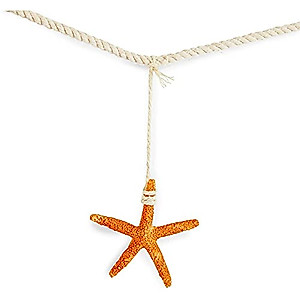 Starfish and Shell Garland with Jute String (10 Feet)