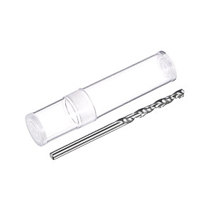 HARFINGTON Solid Carbide Drill Bit 2.1mm C3/K10 Tungsten Carbide Precision Mini Micro Straight Shank Twist Drill Bit for Stainless Steel Metal Plastic Wood