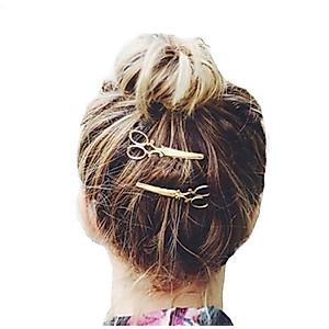 Rukiwa1PC Hair Clip Hair Accessories Headpiece (Gold)