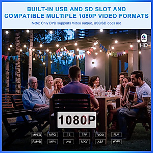 NAVISKAUTO 10.1" Headrest DVD Players with HDMI Input 2 Headphones Mounting Brackets, Support Sync Screen, Last Memory, Region Free, USB/SD Card (2 Car DVD Players)