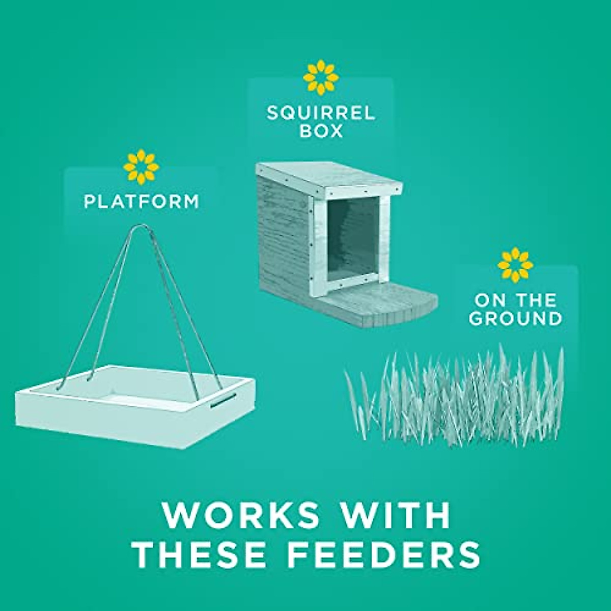 Audubon Park Critter Crunch Backyard Wildlife Food, Bird and Squirrel Food for Outside Feeder, 5-Pound Bag