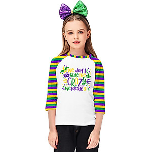 Boys Thanksgiving Shirts Girl's Raglan Sleeve Thankful Grateful Blessed Shirt Color Block Tee 11-12 Years