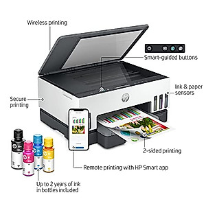 HP Smart -Tank 7001 Wireless All-in-One Cartridge-free Ink -Tank Printer, up to 2 years of ink included, mobile print, scan, copy (28B49A)