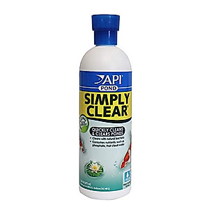 API POND SIMPLY CLEAR Pond Water Clarifier 16-Ounce Bottle (248B)