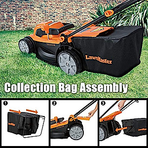 LawnMaster MEB1114K Electric Corded Lawn Mower 15-Inch 11AMP