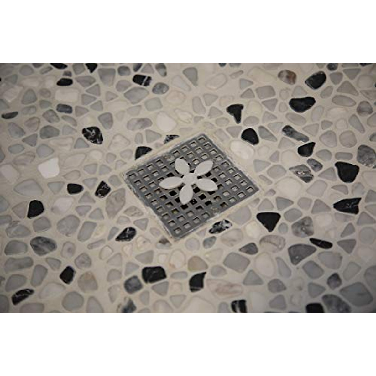 DrainWig Shower, Sink, and Bathtub Disposable Drain Hair Stopper As Seen On Shark Tank, Flower, White, 12 Pack