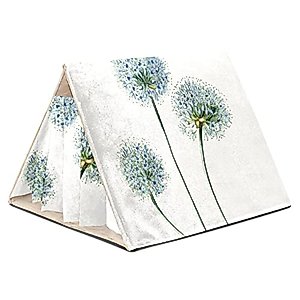 Y-DSIWX Guinea Pig House Bed, Rabbit Large Hideout, Small Animals Nest Hamster Cage Habitats Hand Drawn Dandelion Flower