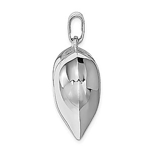 IceCarats 925 Sterling Silver Heart Necklace Love Pendant Charm 35mm x 28mm Only