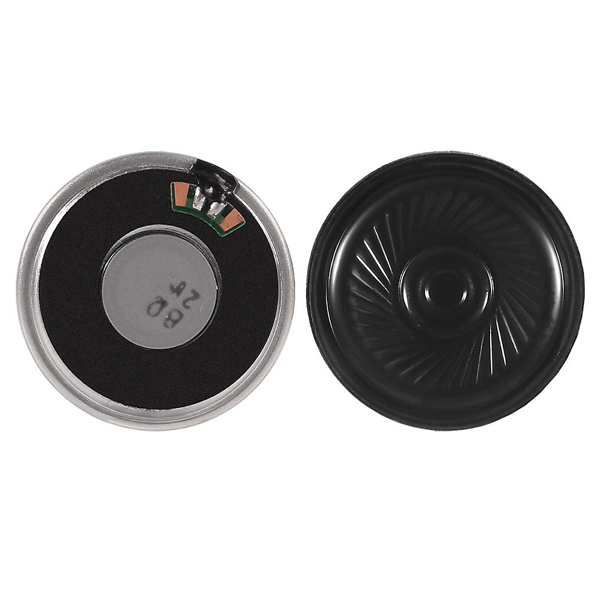 3PCS Mini MP3 Player Audio Module with 5PCS Metal Shell Round Internal Magnet Speaker 2W 8Ohm MP3 Voice Decode Board TF Card U Disk IO/Serial Port/AD Board DFPlayer Audio Music Module for Arduino