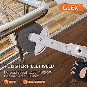 GLEX Angle Grinder Stand Tools, Extended Angle Grinder, Stainless Steel Industrial Long Arm Electric Angle Grinder, Sander, General Purpose: Grinding Wheels, Metal Cutting Blades, Flap Wheels.