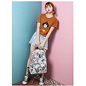YANAIER Stylish Backpack for Teens School Backpack Bookbags College Laptop Satchel Travel Daypack Cat-1