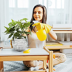 Disco Ball Planter for Indoor Outdoor | Self Watering Hanging Flower Pot | 6'' Unique Boho Vase Home Office Balcony Patio Tabletop Room | Small Mirror Plant Holder | Retro Groovy Little Wall Hanger