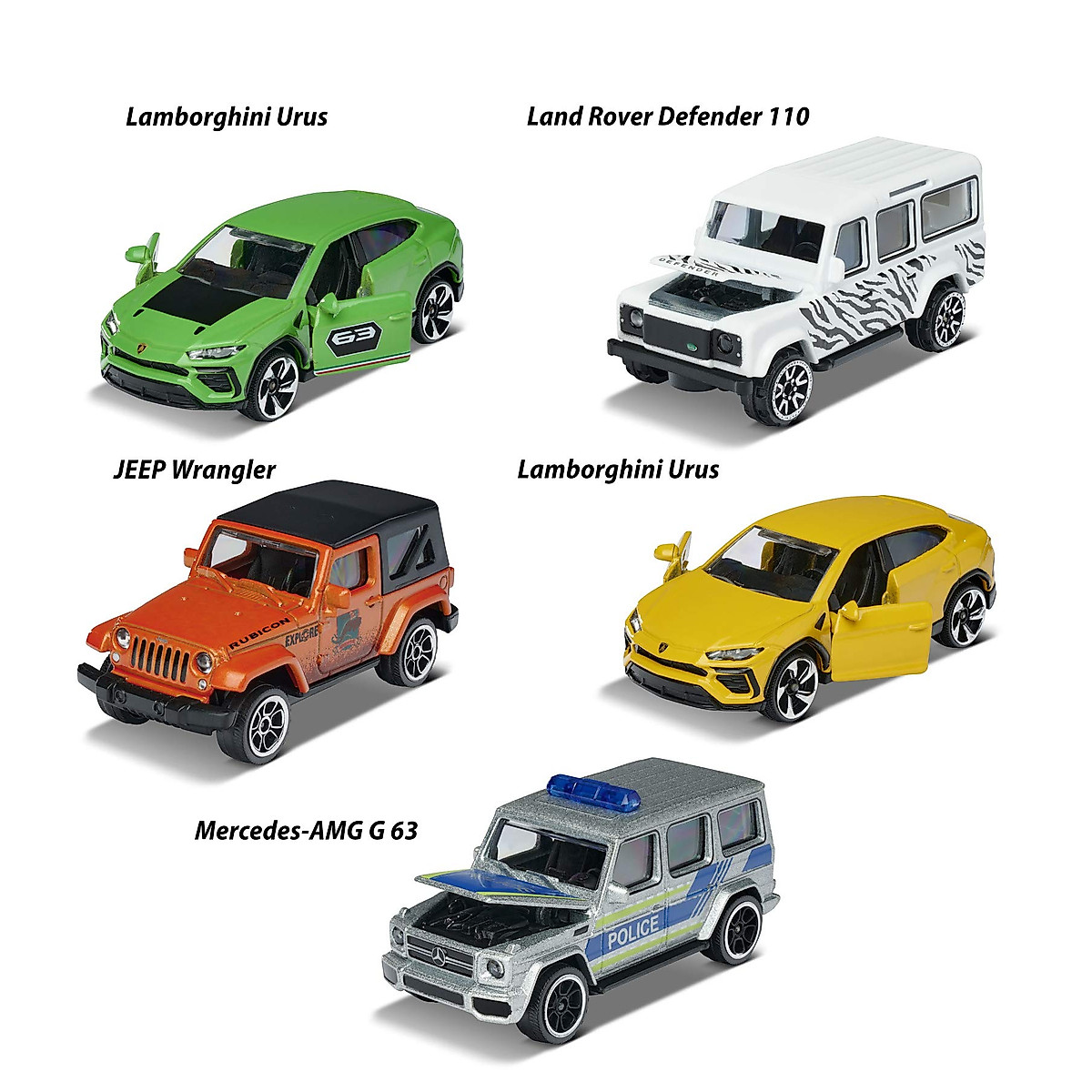 Majorette SUV 5 Pack