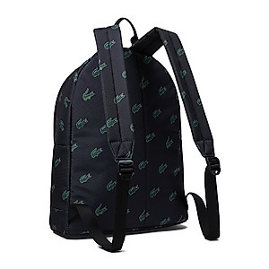 Lacoste Lightweight Nylon Backpack, Noir Samui Neva Farine