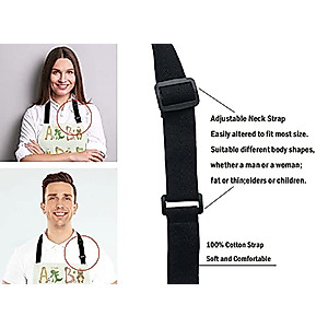 Lefolen Alphabet with Cartoon Animals Bib Apron with Adjustable Neck for Men Women,Suitable for Home Kitchen Cooking Waitress Chef Grill Bistro Baking Apron