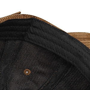 CLAPE Classic Baseball Cap Low Profile Cotton Dad Hat Corduroy Trucker Cap Casual Fitted Cap Snapback Hat Unisex (GD29-Camel)