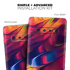 DesignSkinz Blurred Abstract Flow V13 Protective Vinyl Decal Wrap Skin Cover Compatible with The Samsung Galaxy S20 (Screen Trim & Back Glass Skin)