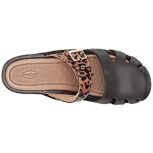 Dr. Scholl's Shoes Women's Dance On Clog, Brown Leopard, 7