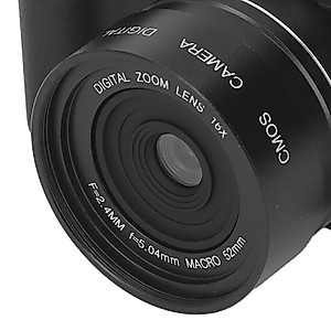 4K YouTube Vlogging Camera, 16X Zoom 56MP Autofocus Digital Camera for Photography, Portable Compact Camera for Travel Photography Vlogging for Teens