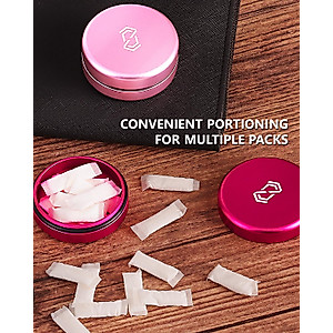 OZCHIN Metal Can for ZYN for Snus - 2 Cans - Portable Airtight Aluminum Odorless Container Odor Proof Screw-Top Lid Lock Smell Proof Multipurpose Storage Container for Spices, Coffee & Teas