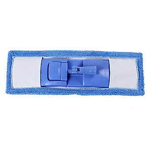 Didiseaon Washable Flat Mop Head Pads Microfiber Mop Pads Refill Heads Absorbing Microfiber Cleaning Mop Pads for Hardwood Tile Marble Floor Professional Mops (Blue) Microfiber Mop Heads